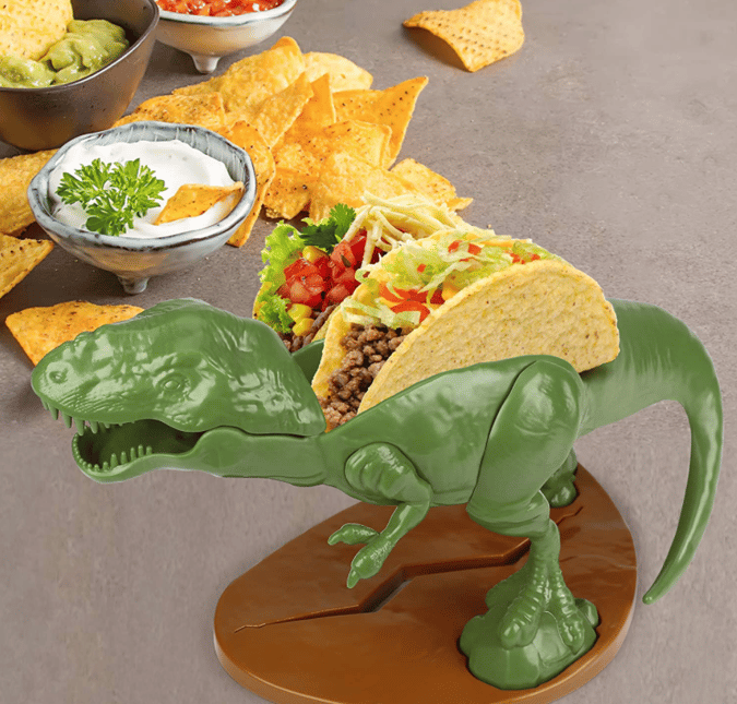 T-Rex Dinosaur Taco Stand Makes Eating Mexican Food Much More Fun