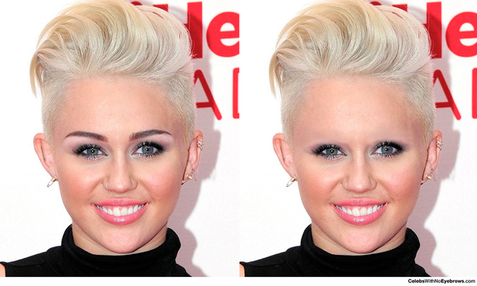 These Stars Without Eyebrows Are Almost Unrecognizable | 22 Words