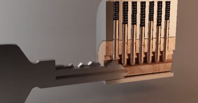 Animated cross-sectional view of how a standard lock and key work | 22 ...